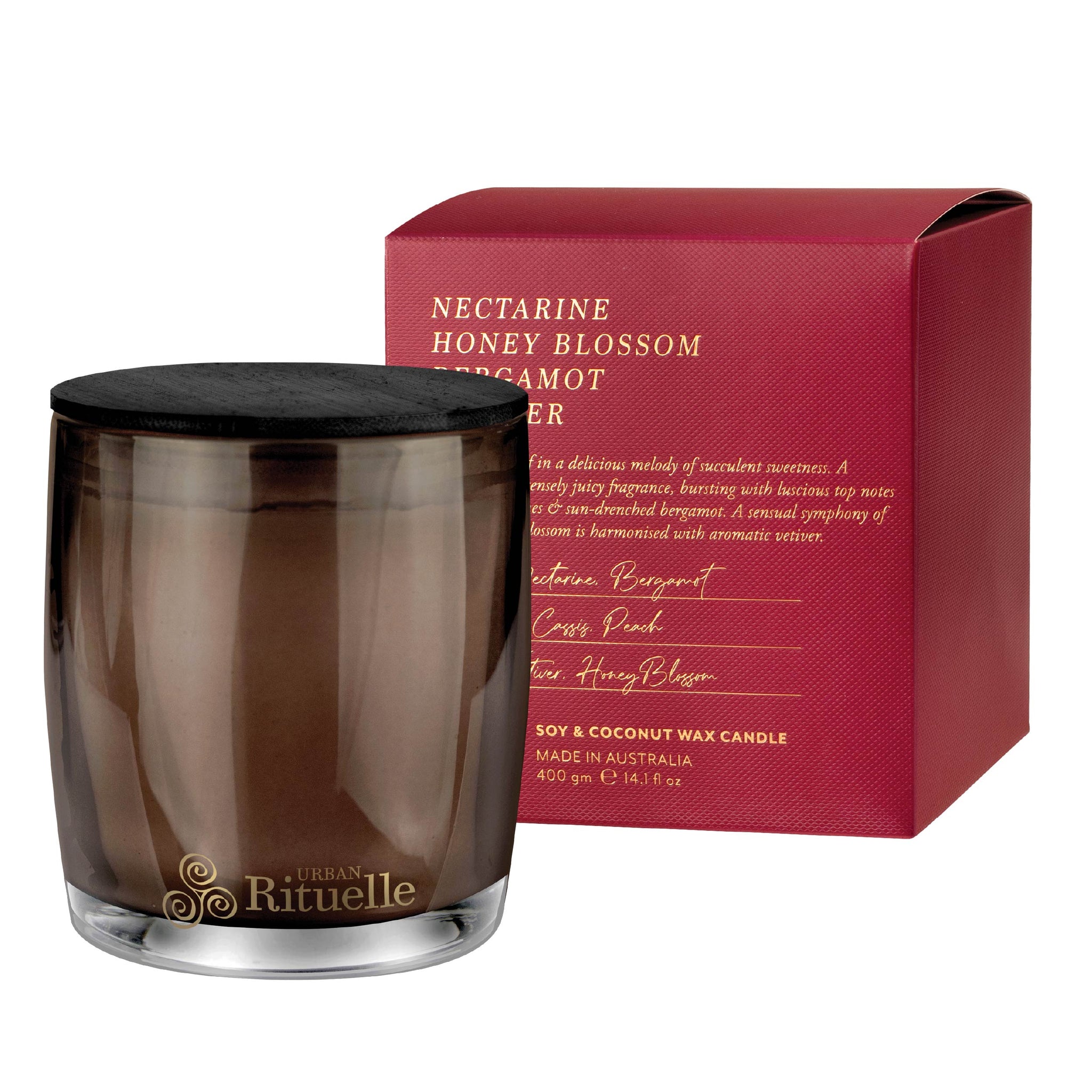 Apotheca - Scented Soy & Coconut Wax Candle - Nectarine, Honey Blossom ...