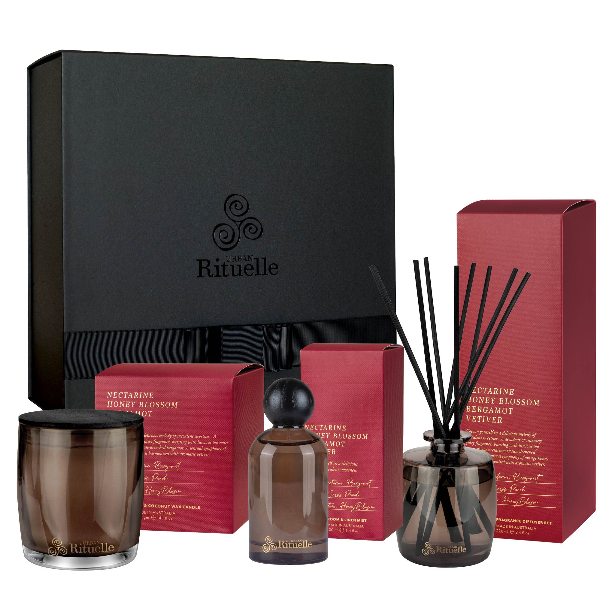 Apotheca - Gift Set - Nectarine, Honey Blossom, Bergamot, Vetiver